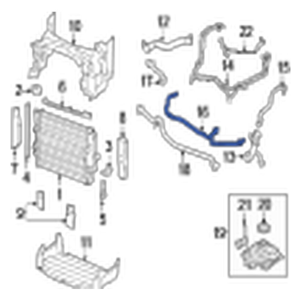 Jaguar OE C2Z4553 - Engine Coolant Crossover Pipe