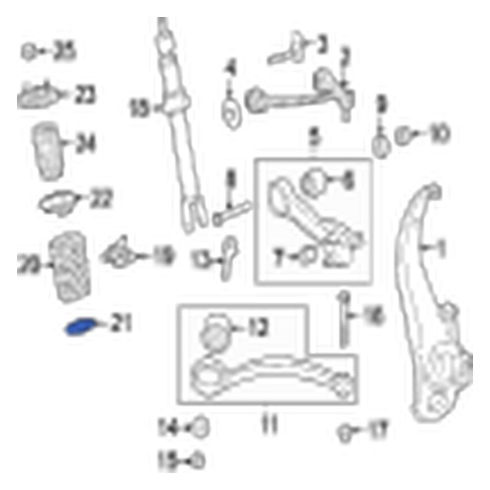 Jaguar OE MJA2162AA - Coil Spring Insulator