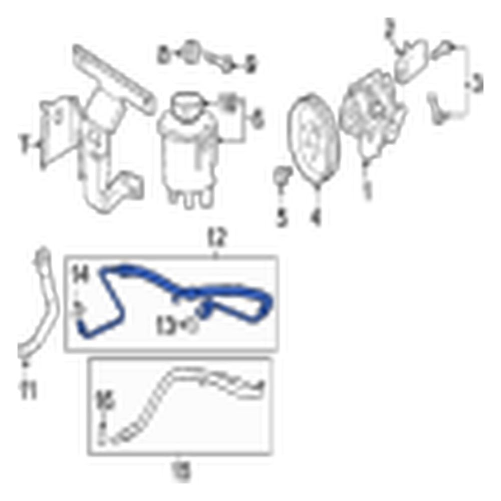 Jaguar OE C2D38624 - Power Steering Pressure Hose