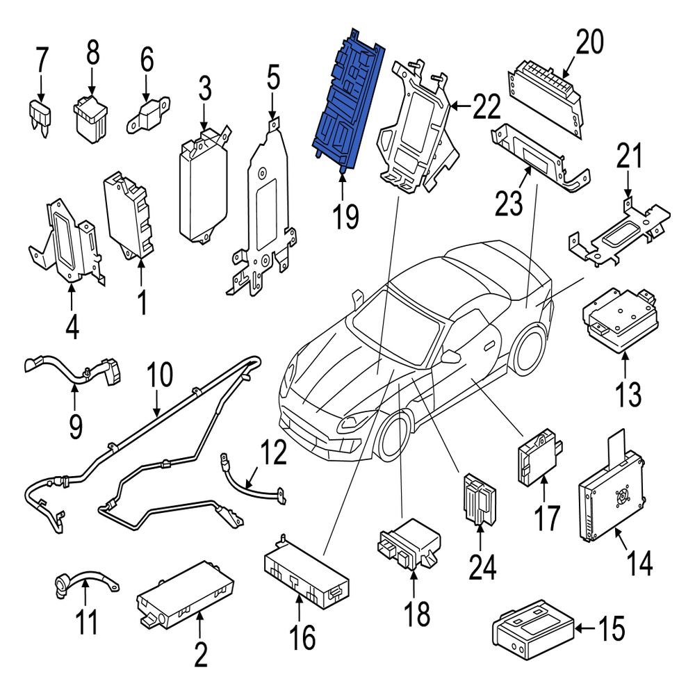 Jaguar OE T2R56495 - Body Control Module