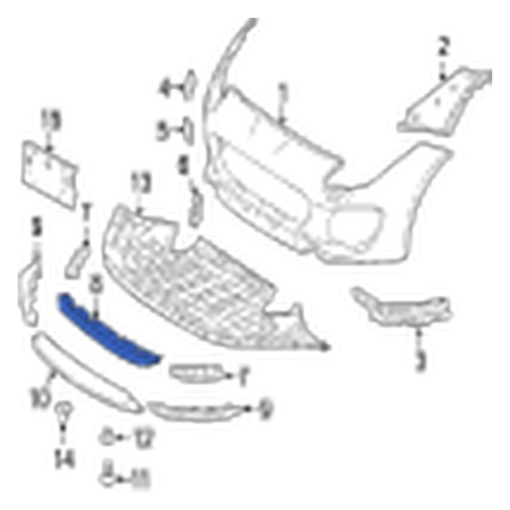 Jaguar OE T2R11275 - Front Center Spoiler