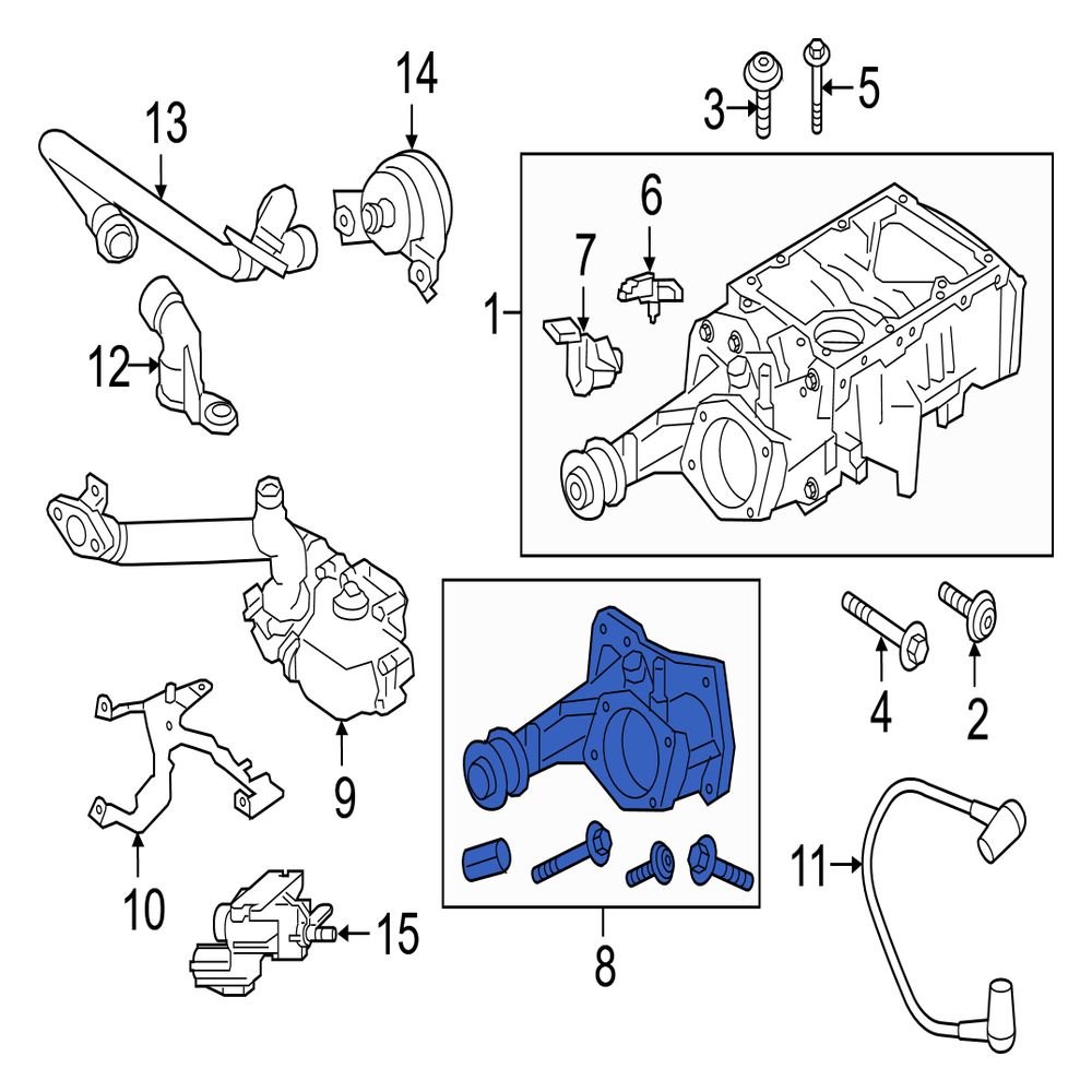Jaguar OE C2D53104 - Supercharger Overhaul Kit