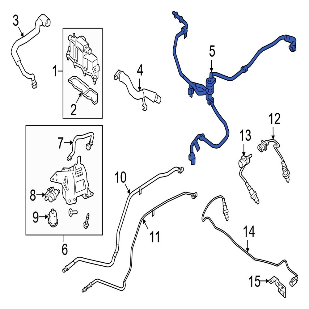 Jaguar OE JDE39274 - Exhaust Gas Recirculation (EGR) Vacuum Delay Valve