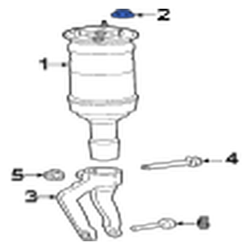 Jaguar OE C2D3039 - Suspension Strut Mount Nut
