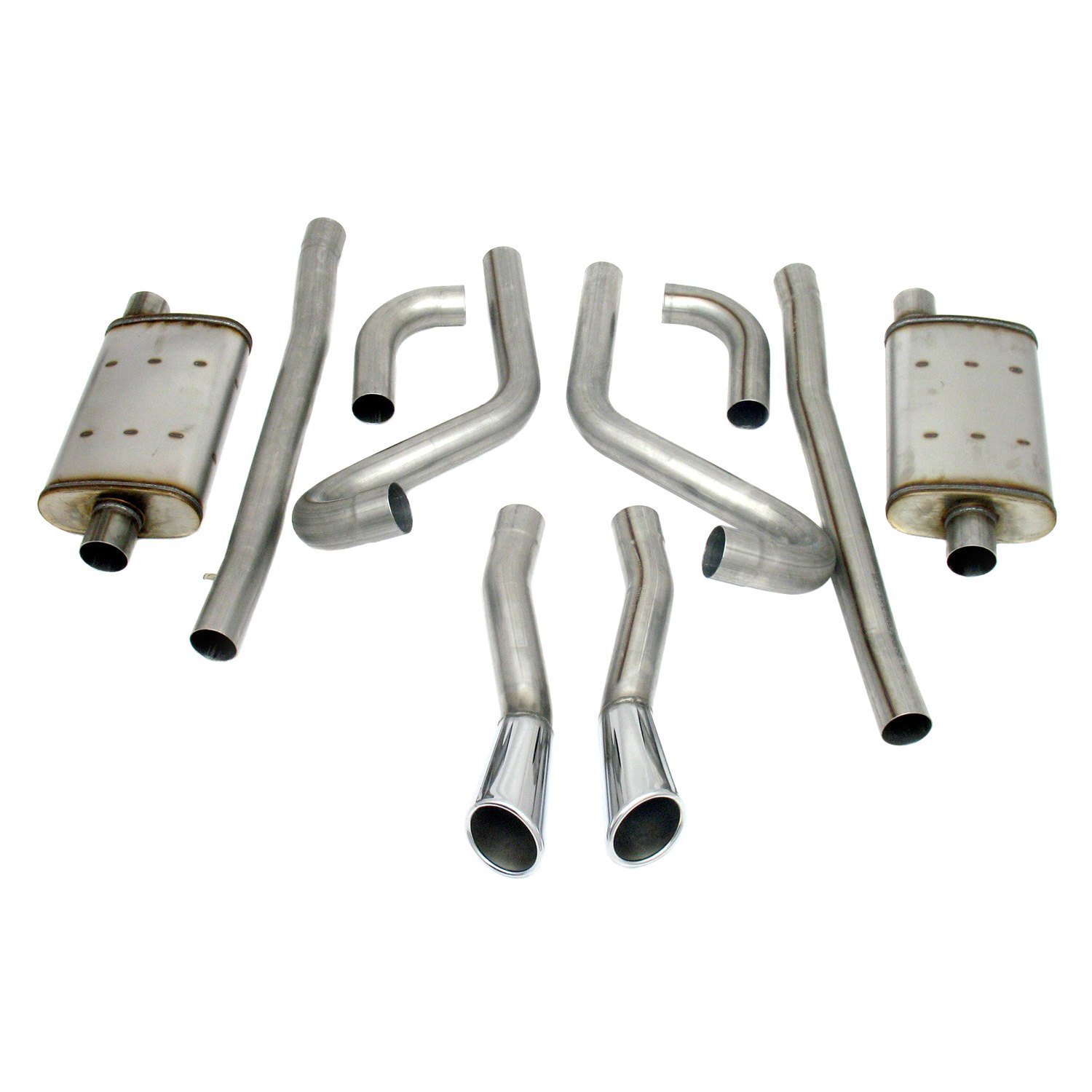 JBA® 40-2653 - Stainless Steel Mid Pipe-Back Exhaust System with Split ...
