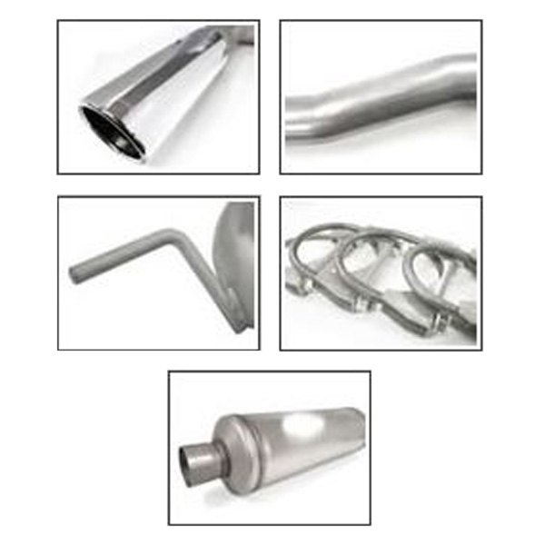 JBA® 40-2654 - Stainless Steel Mid Pipe-Back Exhaust System with Split ...