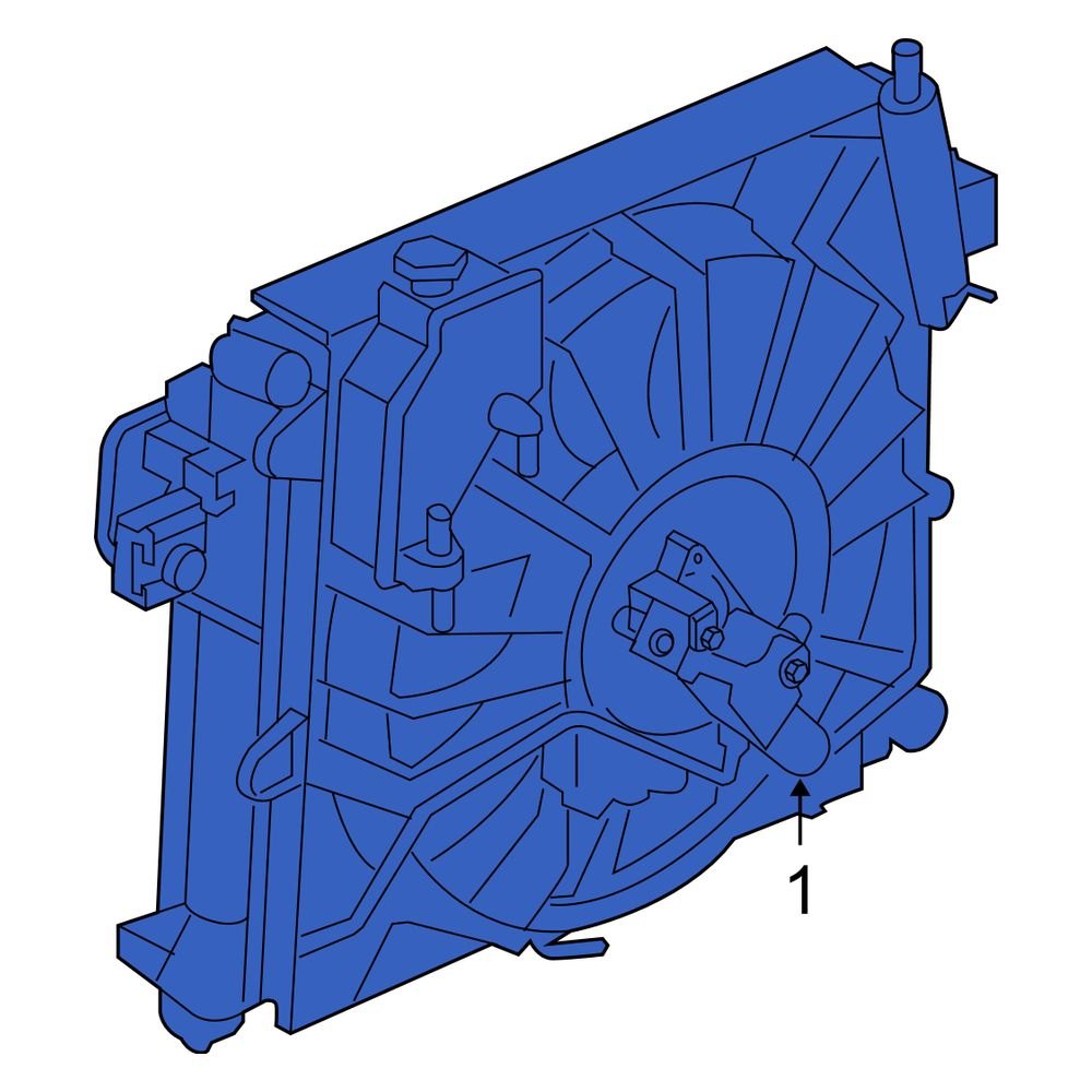 Jeep OE 55037969AB - Engine Cooling Fan Assembly