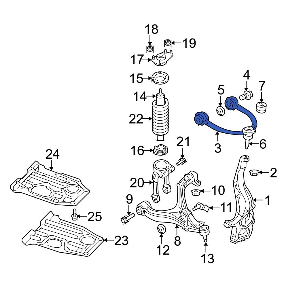 Jeep OE 52090206AI - Front Upper Suspension Control Arm