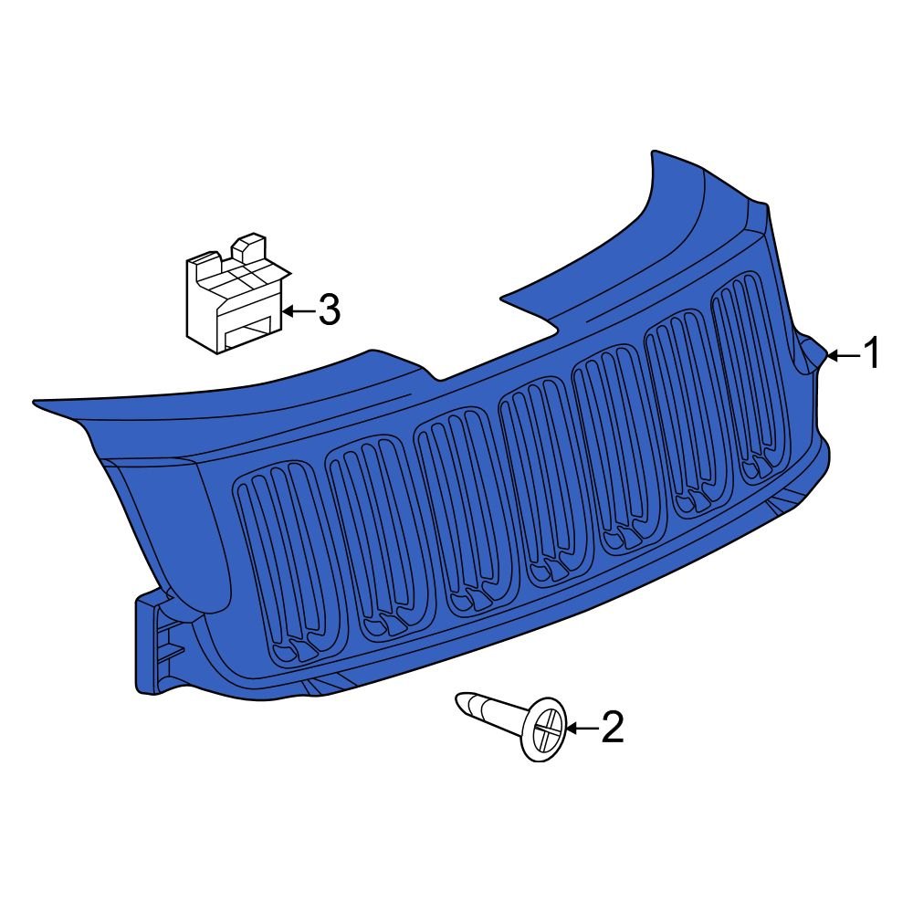 Jeep OE 55079377AE - Front Grille