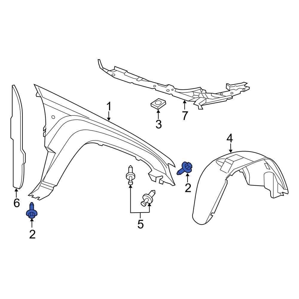 Jeep OE 6503193 - Fender Bolt