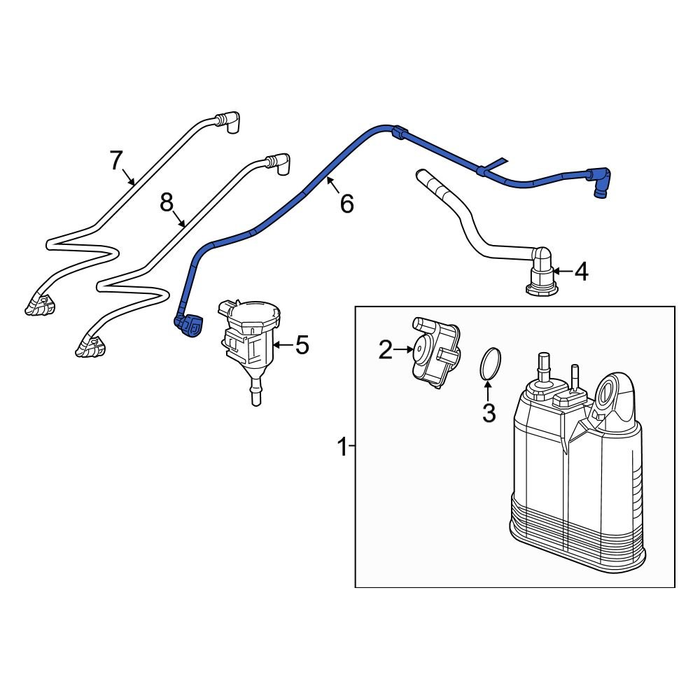 Jeep OE 68040006AC - Vacuum Hose