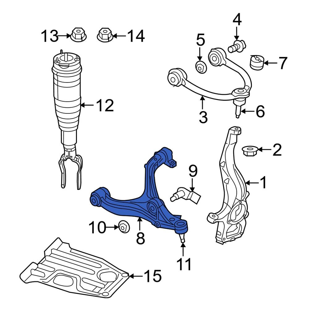 Jeep OE 5181833AA - Front Left Lower Suspension Control Arm