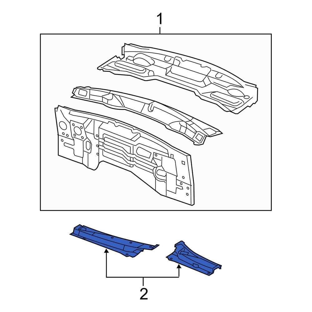 Jeep OE 55079197AH - Cowl Cover
