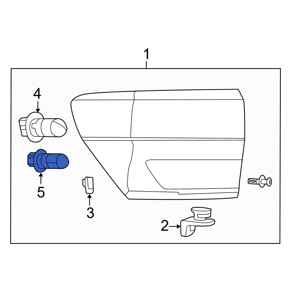 Jeep OE L0007440 - Rear Back Up Light Bulb
