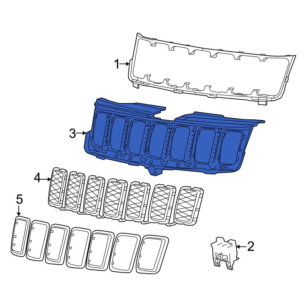 Jeep OE 68258419AC - Front Grille Reinforcement