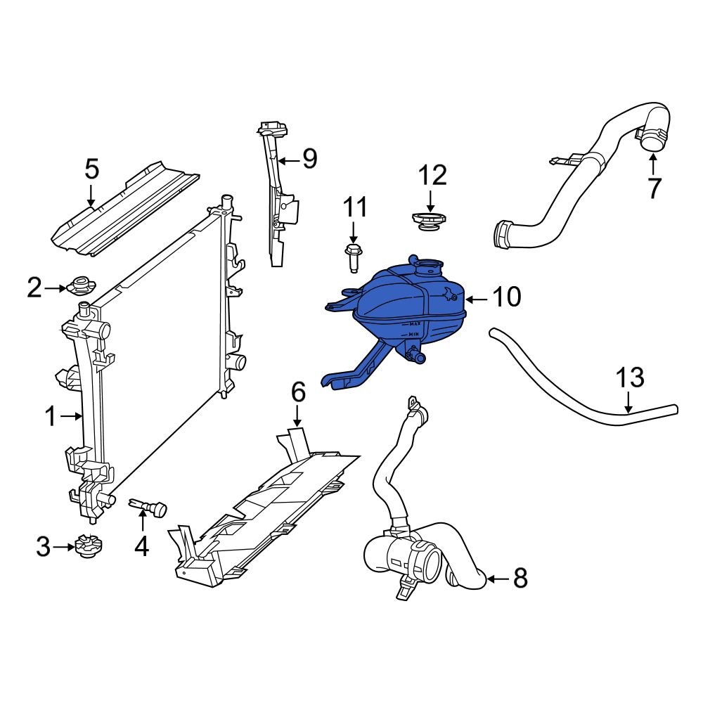 Jeep OE 68244088AA - Engine Coolant Reservoir