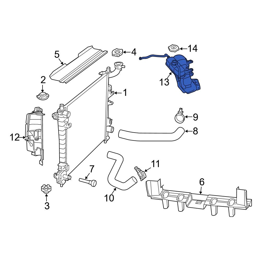 Jeep OE 68244088AA - Engine Coolant Reservoir
