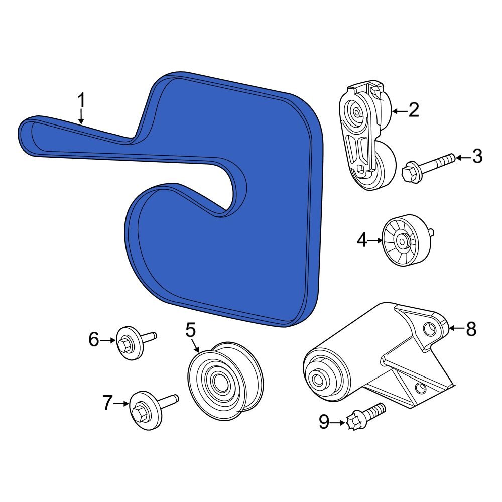 Jeep OE 68495977AA - Serpentine Belt