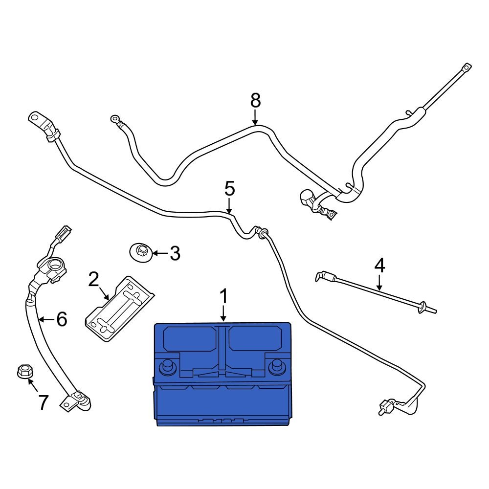 Jeep OE BBAUX101AB - Vehicle Battery