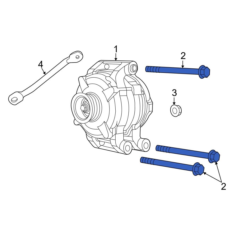 Jeep OE 6506022AA - Alternator Bracket Bolt