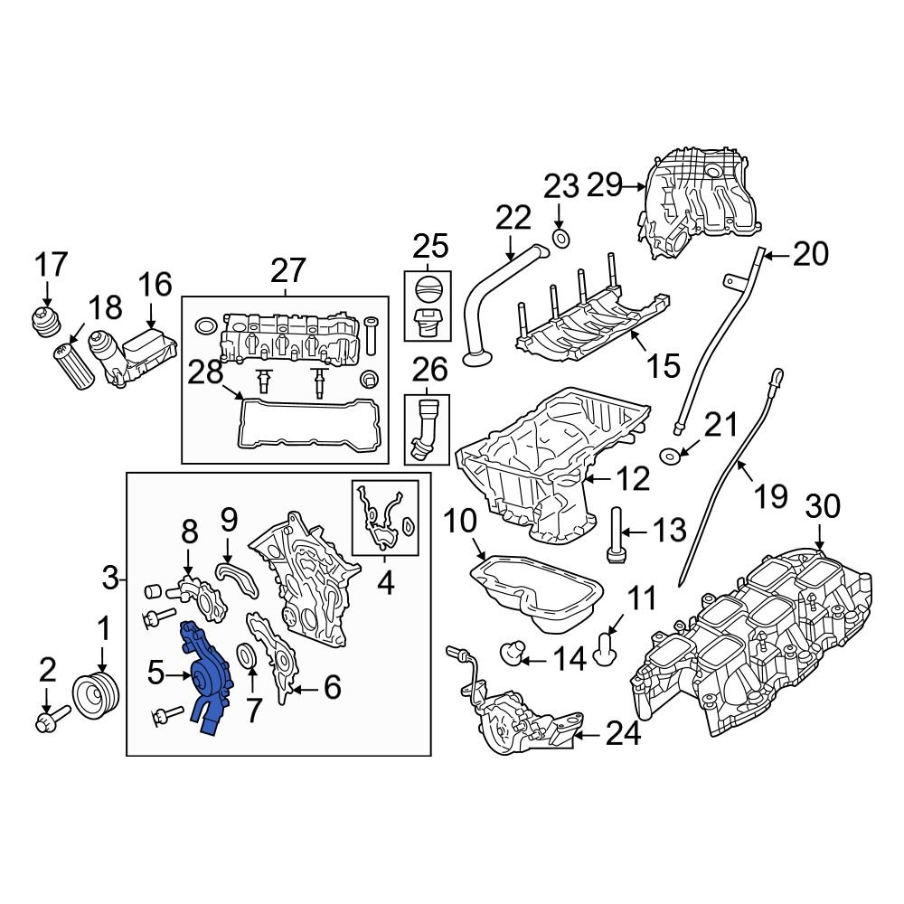 Jeep OE 68311108AE - Engine Water Pump