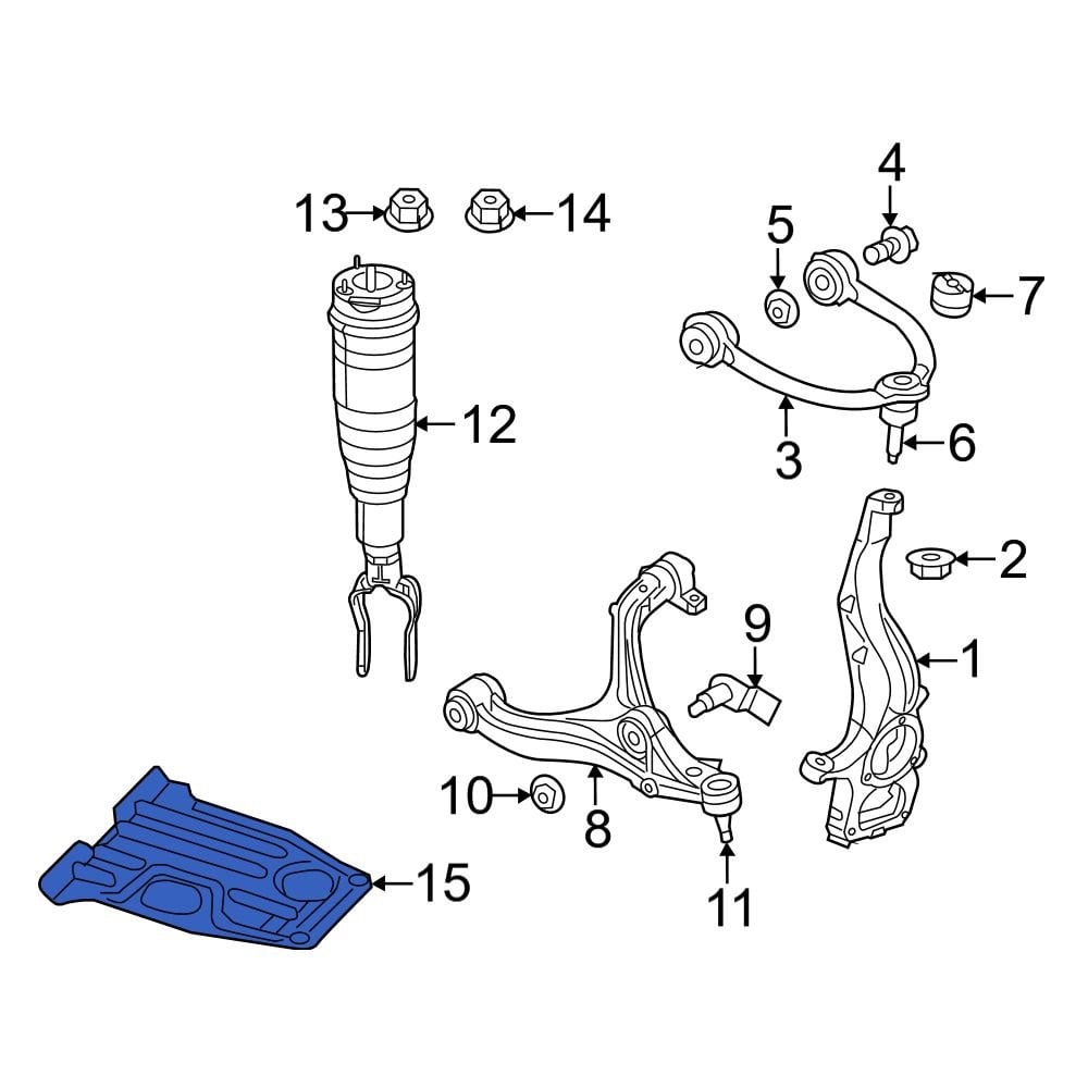 Jeep OE 68217700AC - Front Powertrain Skid Plate