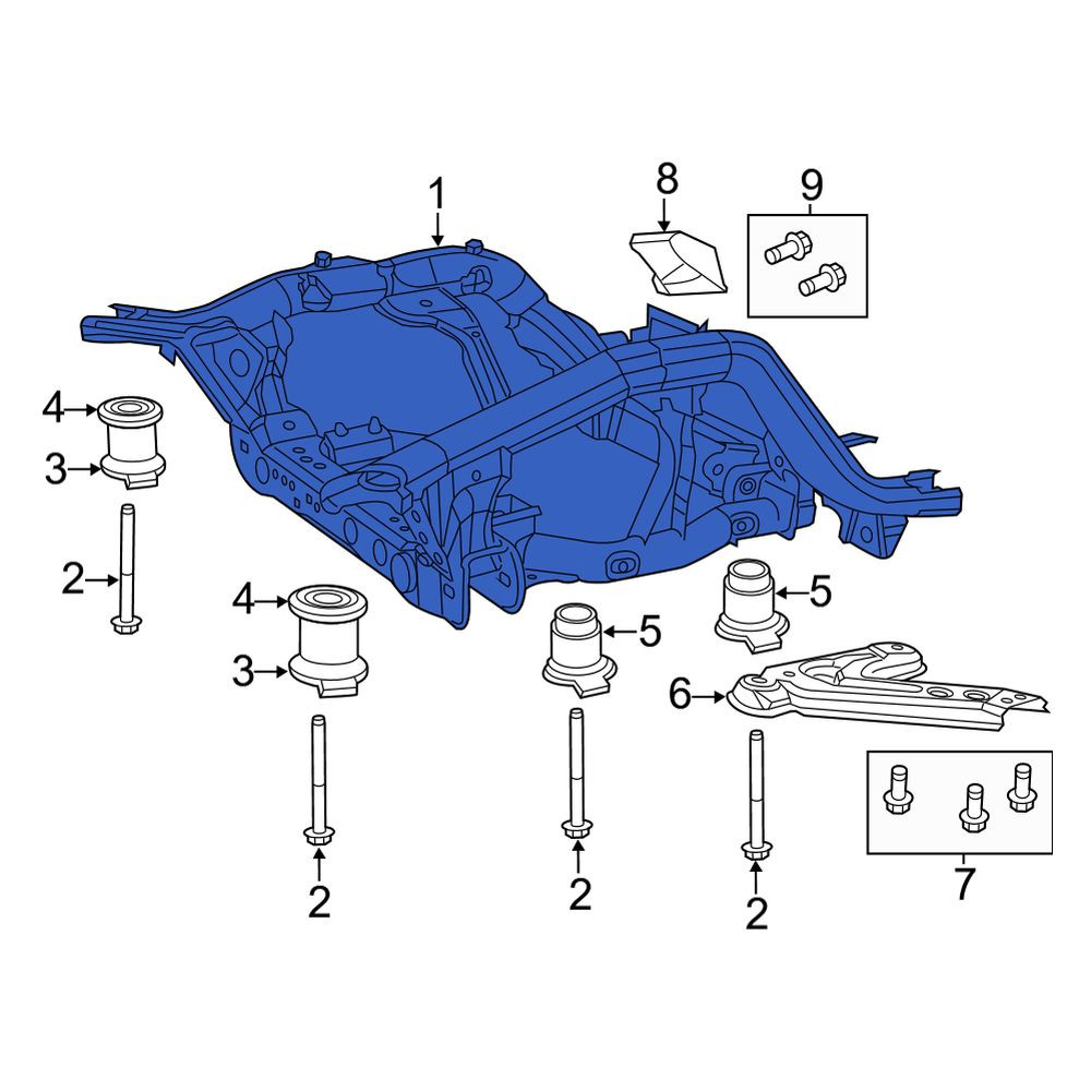 Jeep OE 4877621AD - Front Suspension Subframe Crossmember