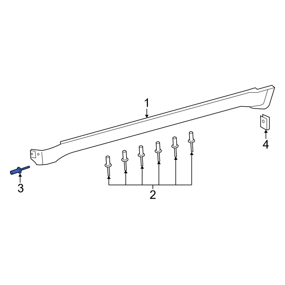 Jeep OE 6509414AA - Battery Tray Bolt