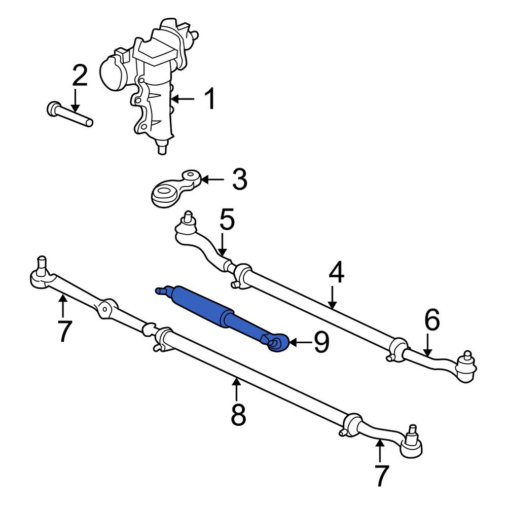 Jeep OE 52088251AC - Front Steering Damper