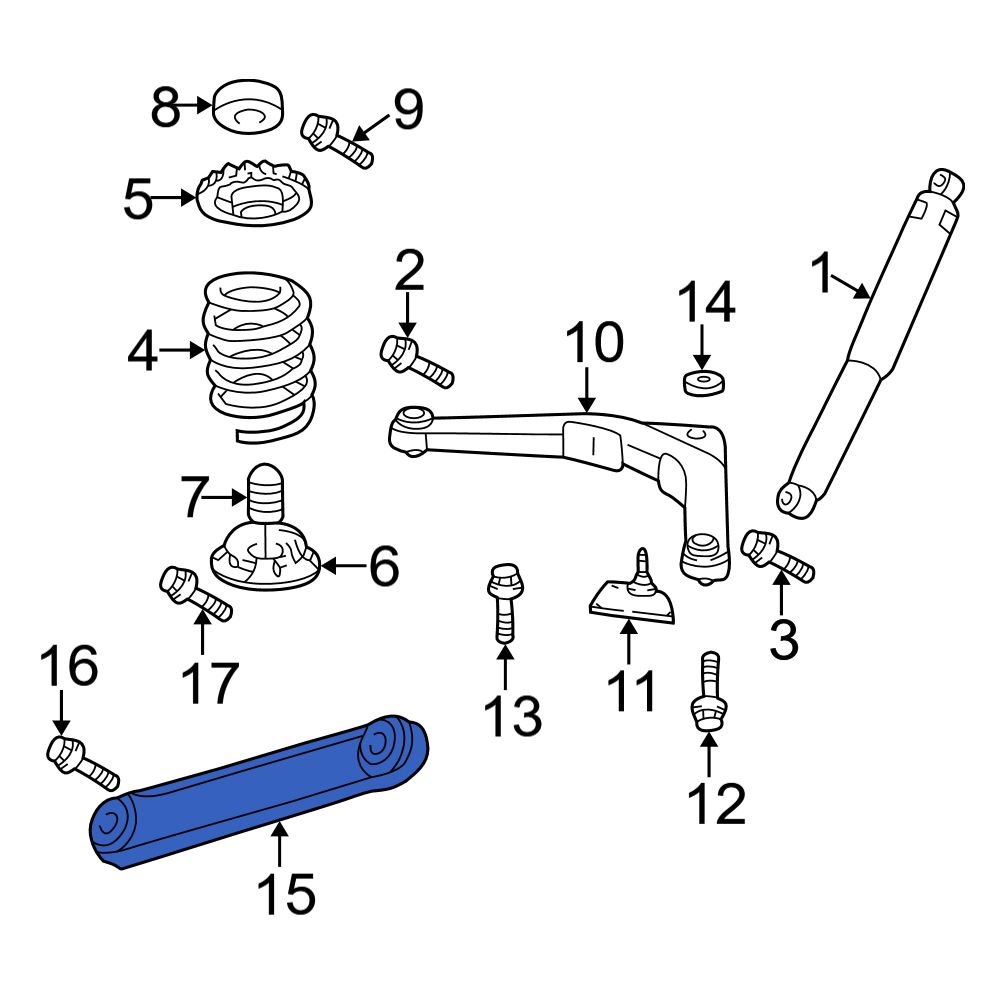 Jeep OE 52088355AD - Rear Lower Suspension Control Arm