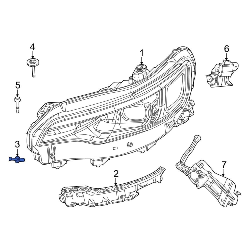 Jeep OE 5160260AA - Headlight Fastener Clip