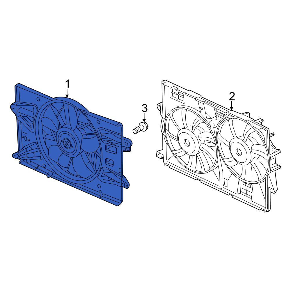 Jeep OE 68437465AB - Engine Cooling Fan Assembly