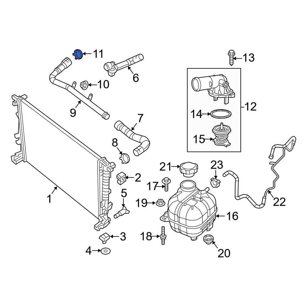 Jeep OE 4596498AA - Engine Coolant Pipe Clamp