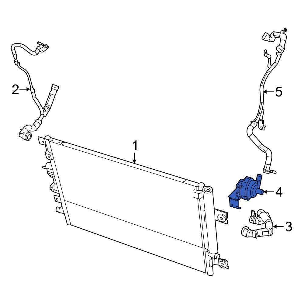 Jeep OE 68259097AB - Engine Auxiliary Water Pump