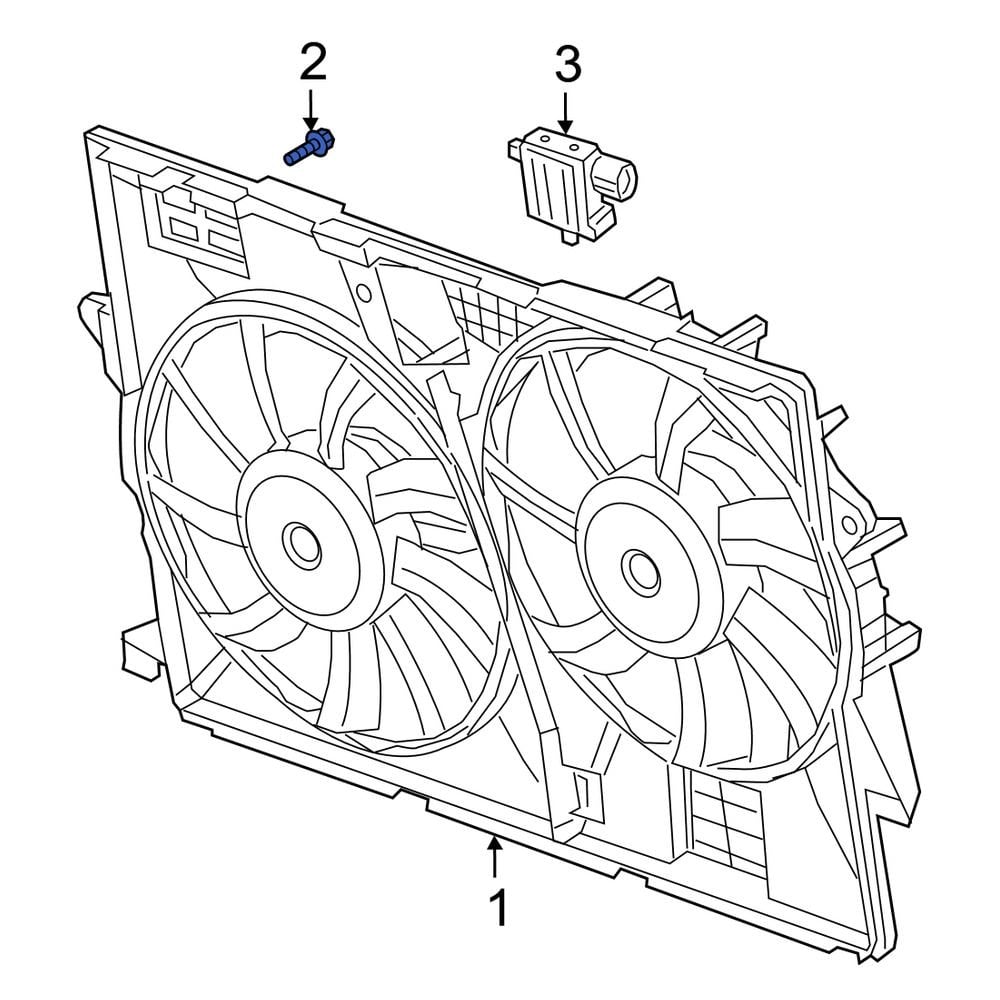 Jeep OE 68225126AA - Engine Cooling Fan Shroud Bolt
