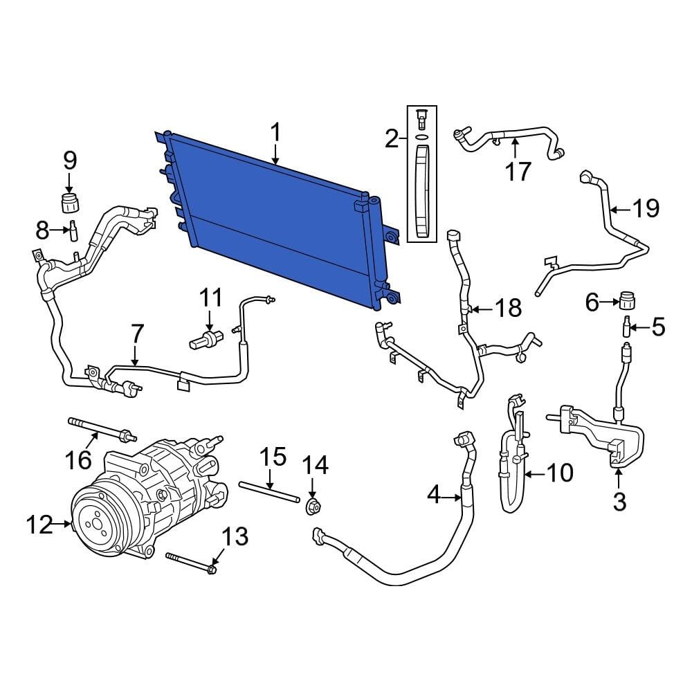 Jeep OE 68399029AA - Radiator