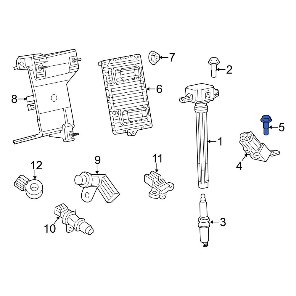 Jeep OE 6502993 - Ignition Capacitor Bolt