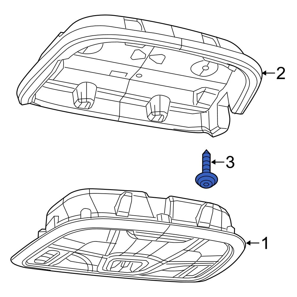 Jeep OE 6508182AA - Console Trim Panel Screw