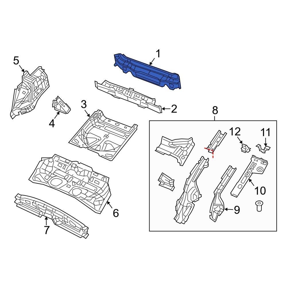 Jeep OE 68640473AA - Rear Rear Body Panel