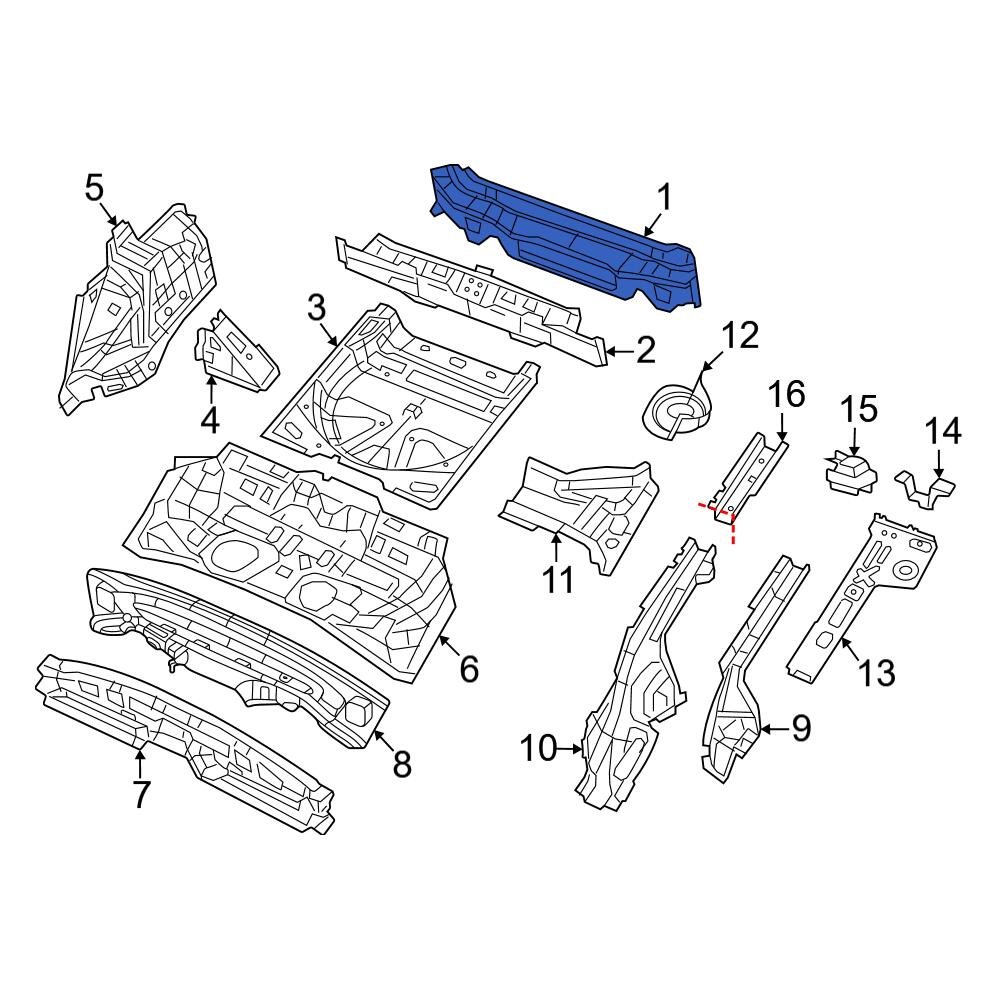 Jeep OE 68640473AA - Rear Rear Body Panel