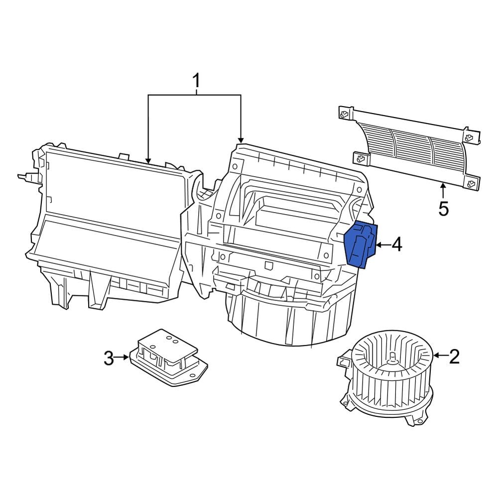 Jeep OE 68000470AA - HVAC Air Inlet Door Actuator