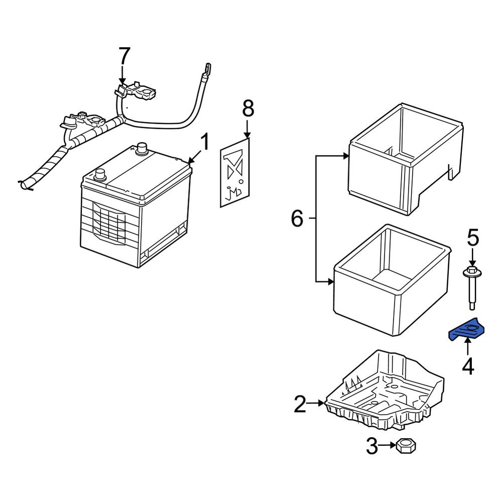 Jeep OE 5115732AA - Battery Hold Down