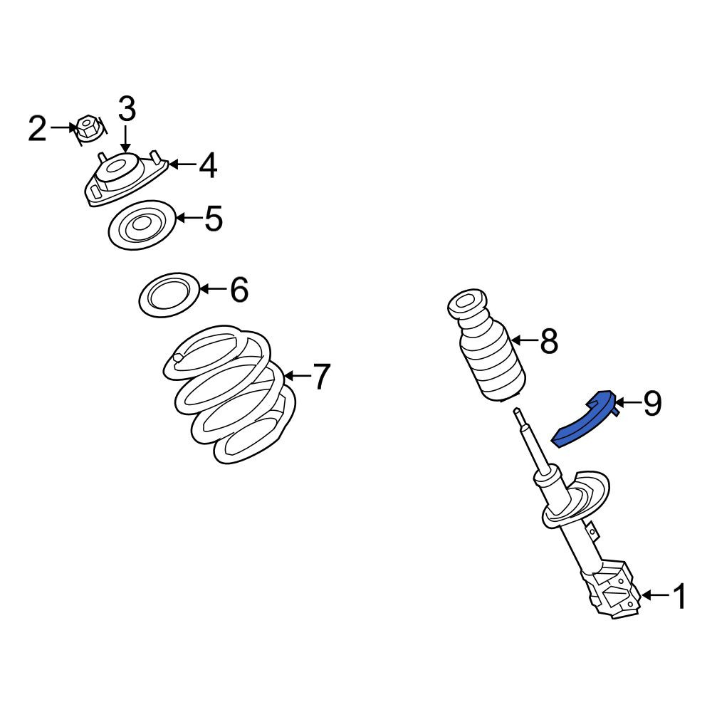 Jeep OE 68210979AA - Front Lower Coil Spring Insulator