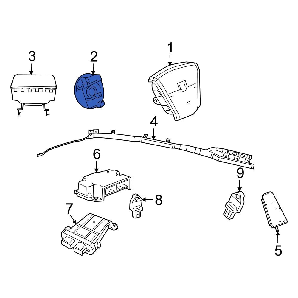 Jeep OE 5156106AG - Air Bag Clockspring