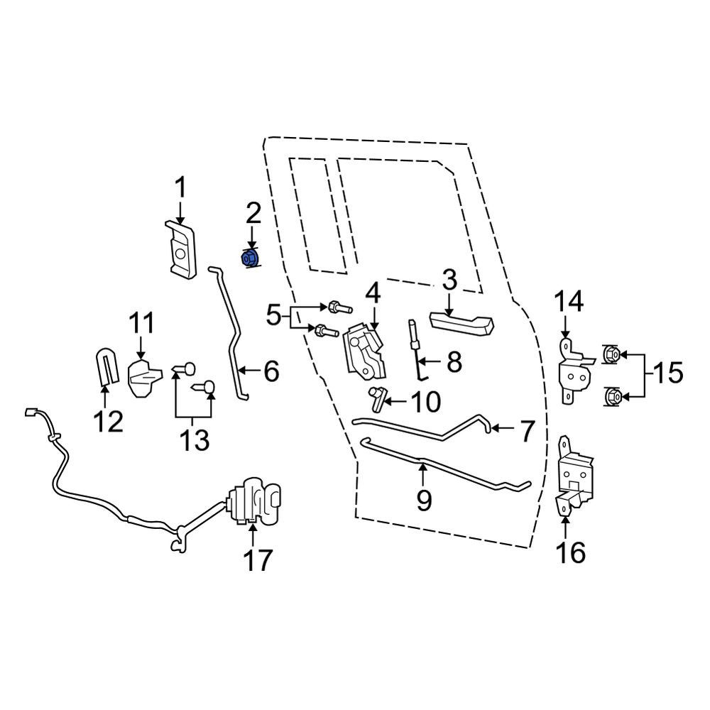 Jeep OE 6507045AA - Console Bolt