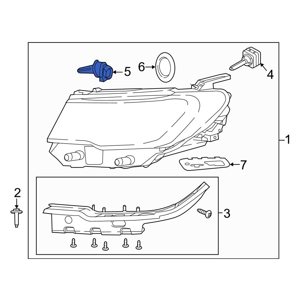 Jeep OE L09005HL - Front Headlight Bulb