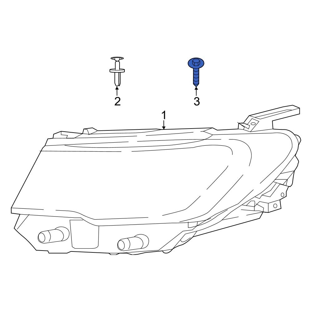 Jeep OE 6510419AA - Headlight Mounting Screw
