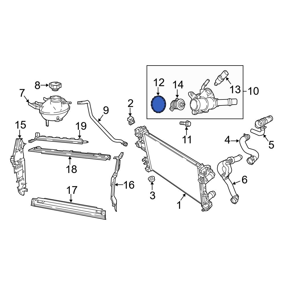 Jeep OE 4884572AA - Engine Coolant Thermostat Housing Gasket