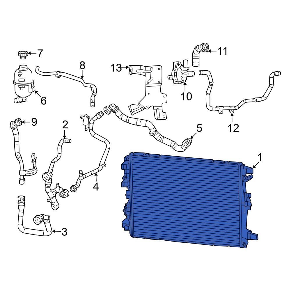 Jeep OE 68453305AB - Radiator