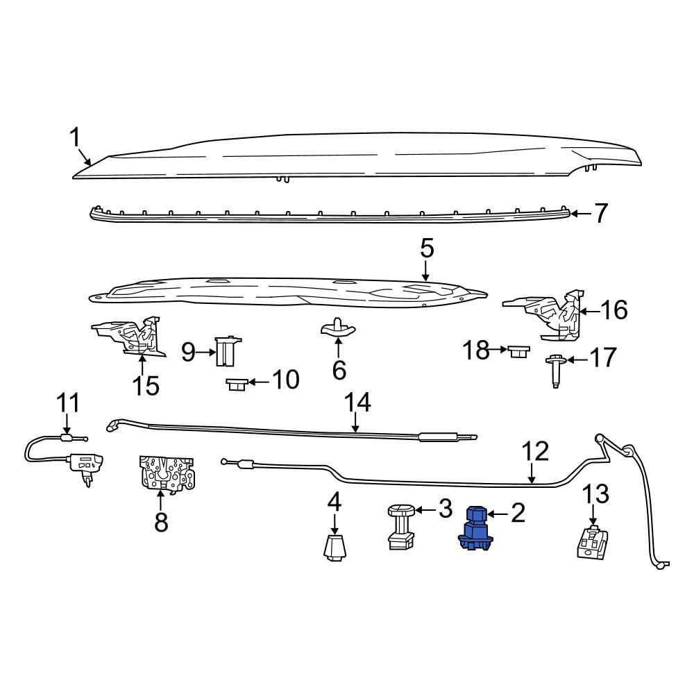 Jeep OE 68483908AA - Front Hood Stop Buffer
